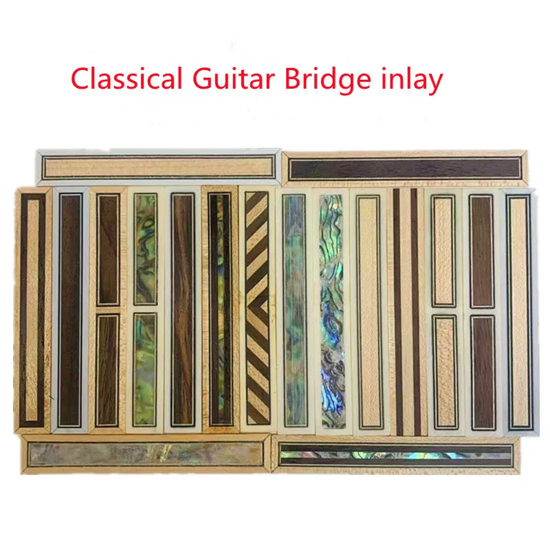 2pcs Classical Guitar Bridge Tie Block inlay PVC Wooden Guitar Bridge ...