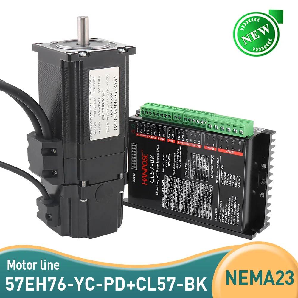 Stepper-Motor-nema23-57EH76-YC-PD-servo-motor-CL57-BK-driver-Permanent ...