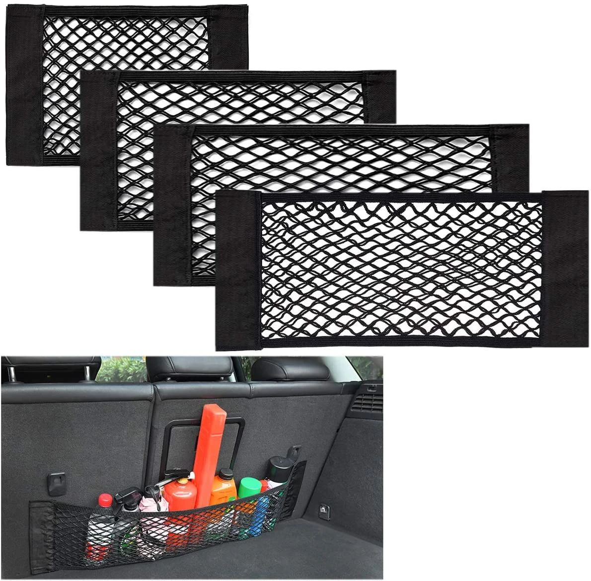 Car Boot Storage Nets Car Boot Mesh Bag Cark Trunk Storage Net Car ...