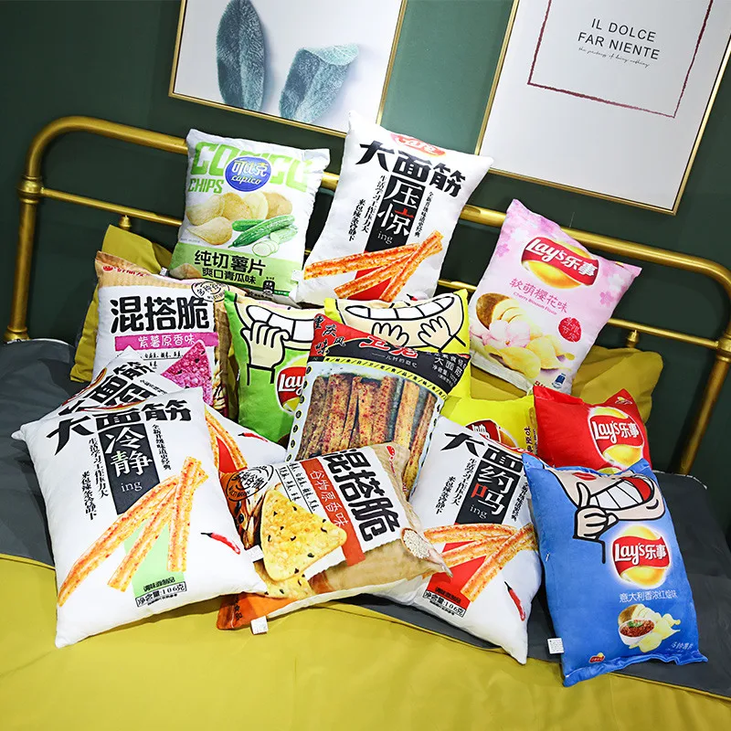 40cm-45cm-Simulation-Potato-Chips-Plush-Pillow-Toy-Soft-Cartoon-Junk ...