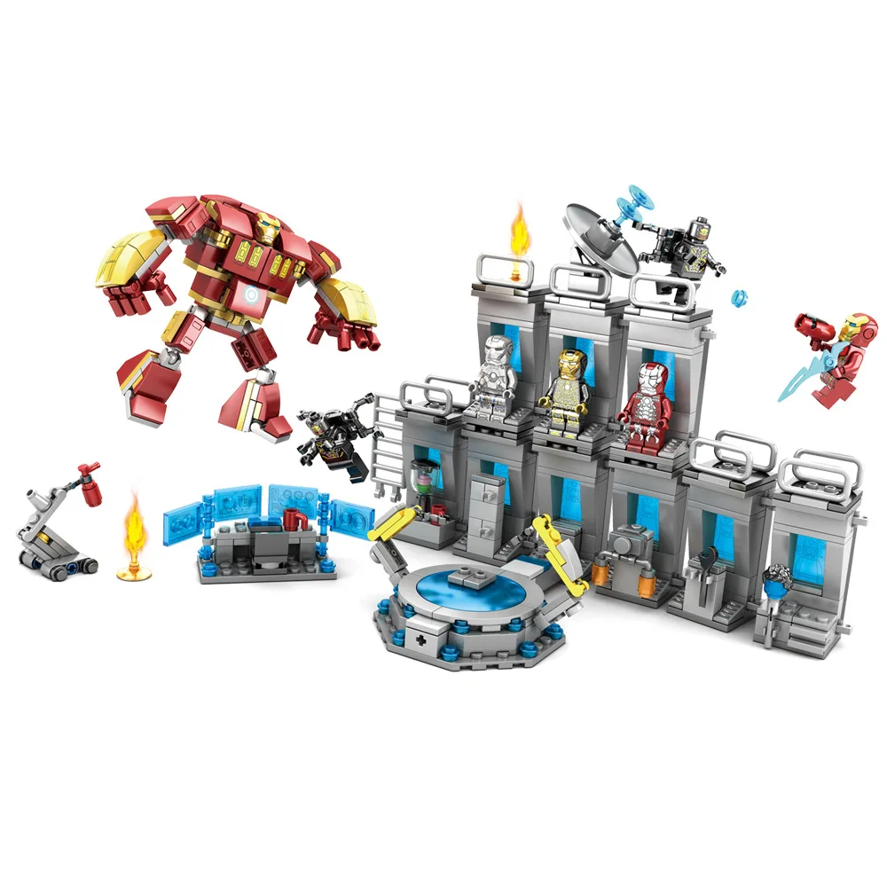 Super Heroes Iron Man Underground Laboratory Base Mark Armor Marvel ...