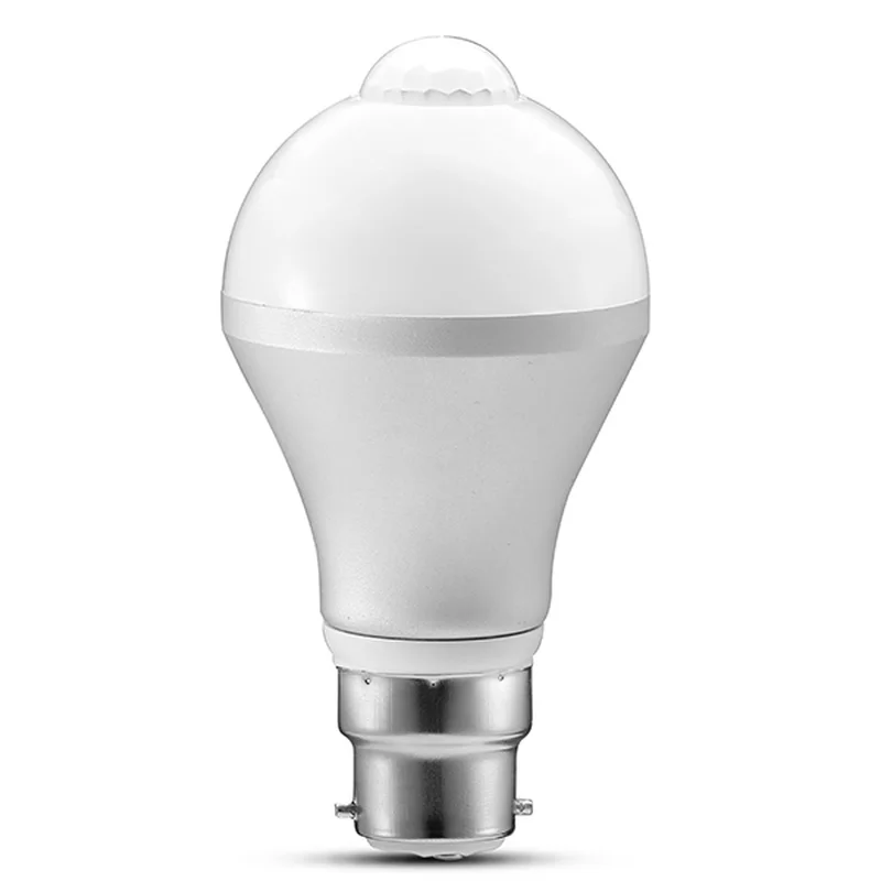 LED-Bulb-Motion-Sensor-Lamp-AC85-265V-B22-7W-PIR-Infrared-Auto-Motion ...