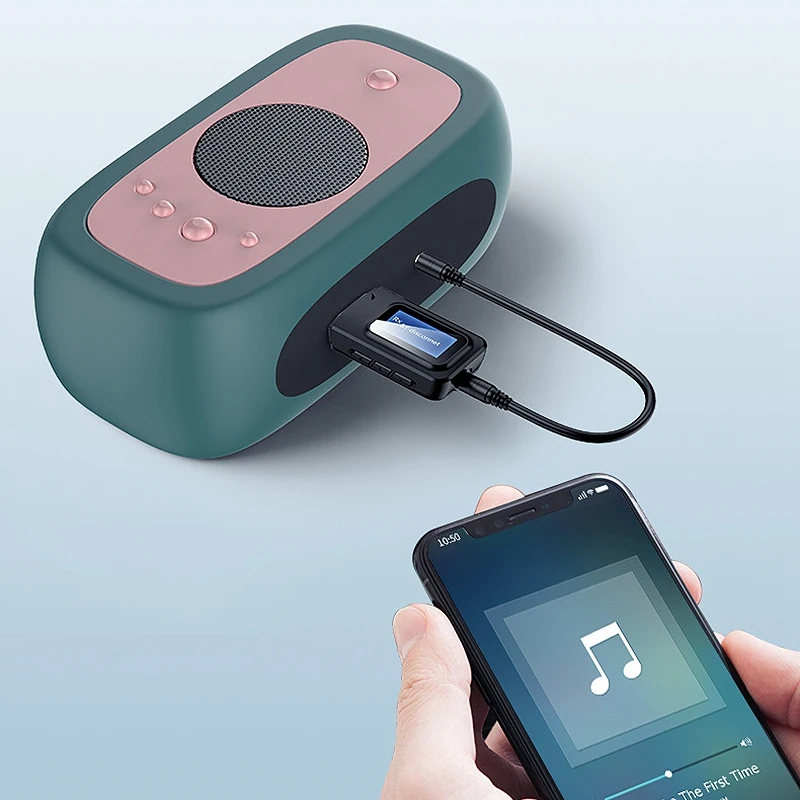 Visual Display Bt 2-in-1 O Adapter Plug-and-play Car Bluetooth Adapter ...