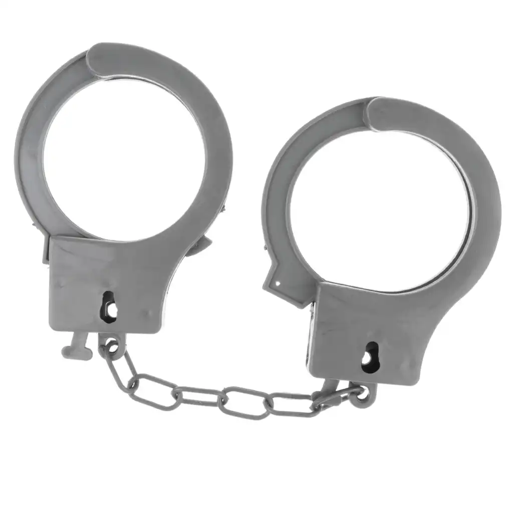 Fun Police Plastic Handcuffs Toy Hand Cuffs Kids Fancy Dress Cop ...