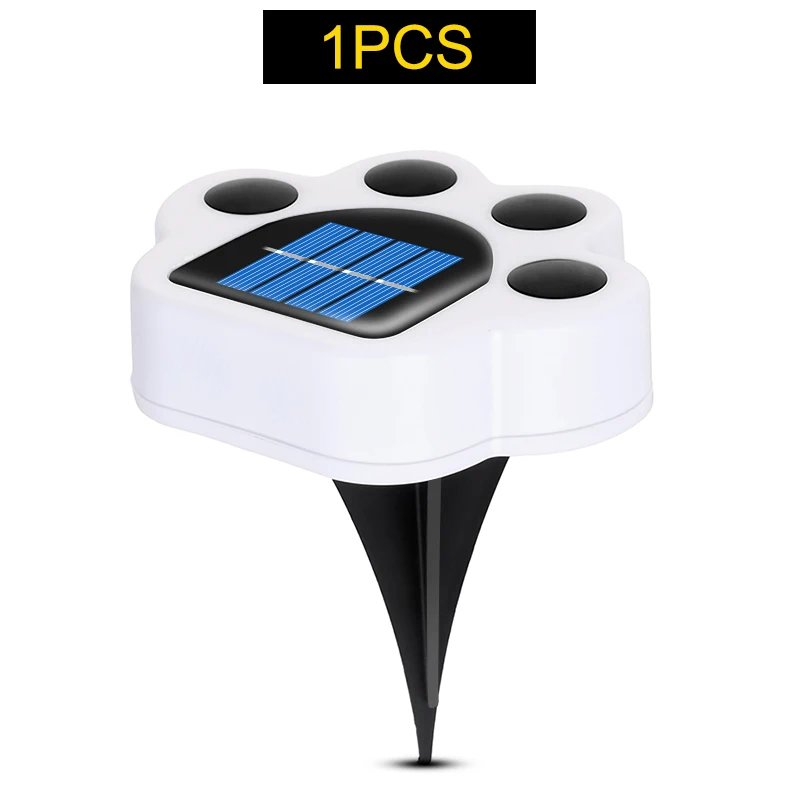 Solar Paw Print Garden Walkway Lights - Lighting4Home