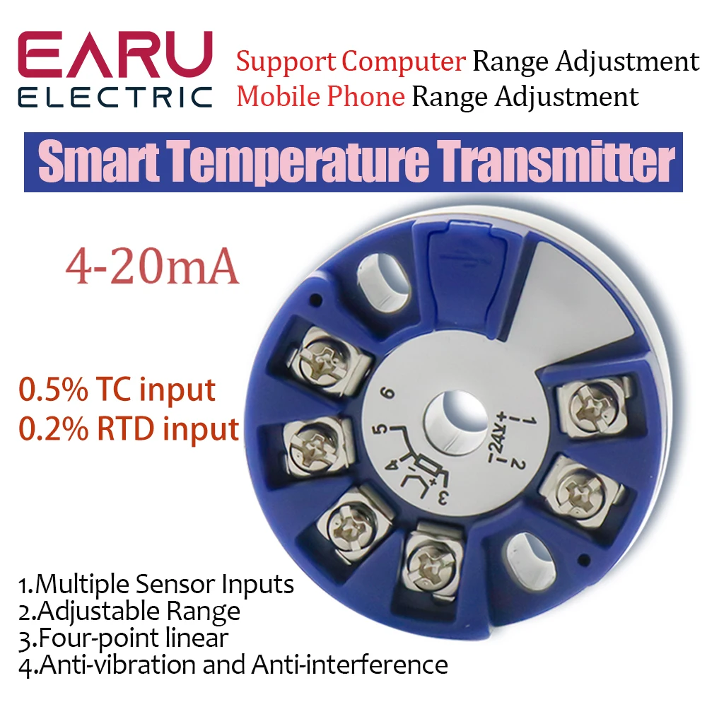 Termopar-programable-K-J-PT100-a-4-20mA-convertidor-TC-RTD-entrada-4 ...