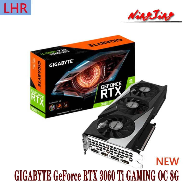 GIGABYTE GeForce RTX 3060 Ti GAMING OC 8G 1400MHz GDDR6 ATX RTX 3060TI ...