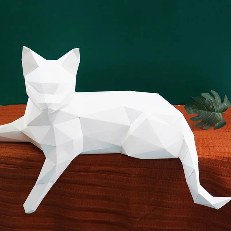 3D Papercraft Cat Cat 3D PDF Template Papercraft Animals, 41% OFF