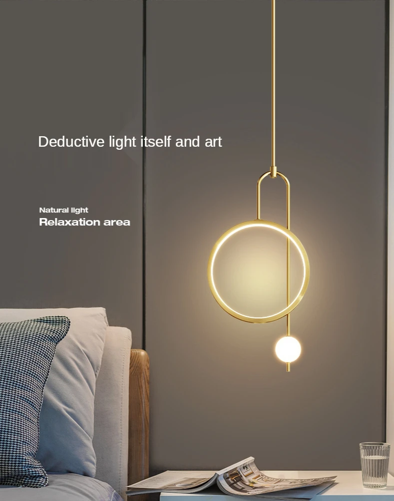 Modern Gold Ring Pendant Light – NYRALONDON