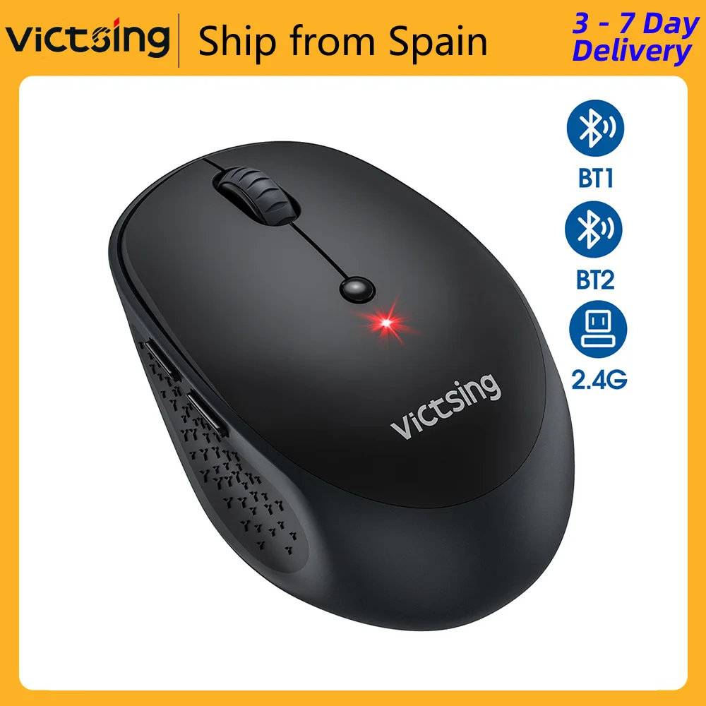 VicTsing PC254 Wireless Mouse 2400DPI Adjustable Portable Bluetooth ...