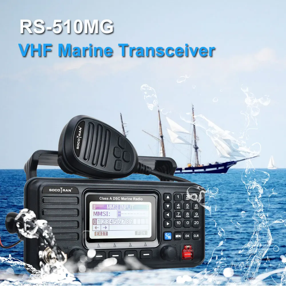 Transceptor de sinal de rádio vhf, à prova d'água ipx7, gps, rádio ...