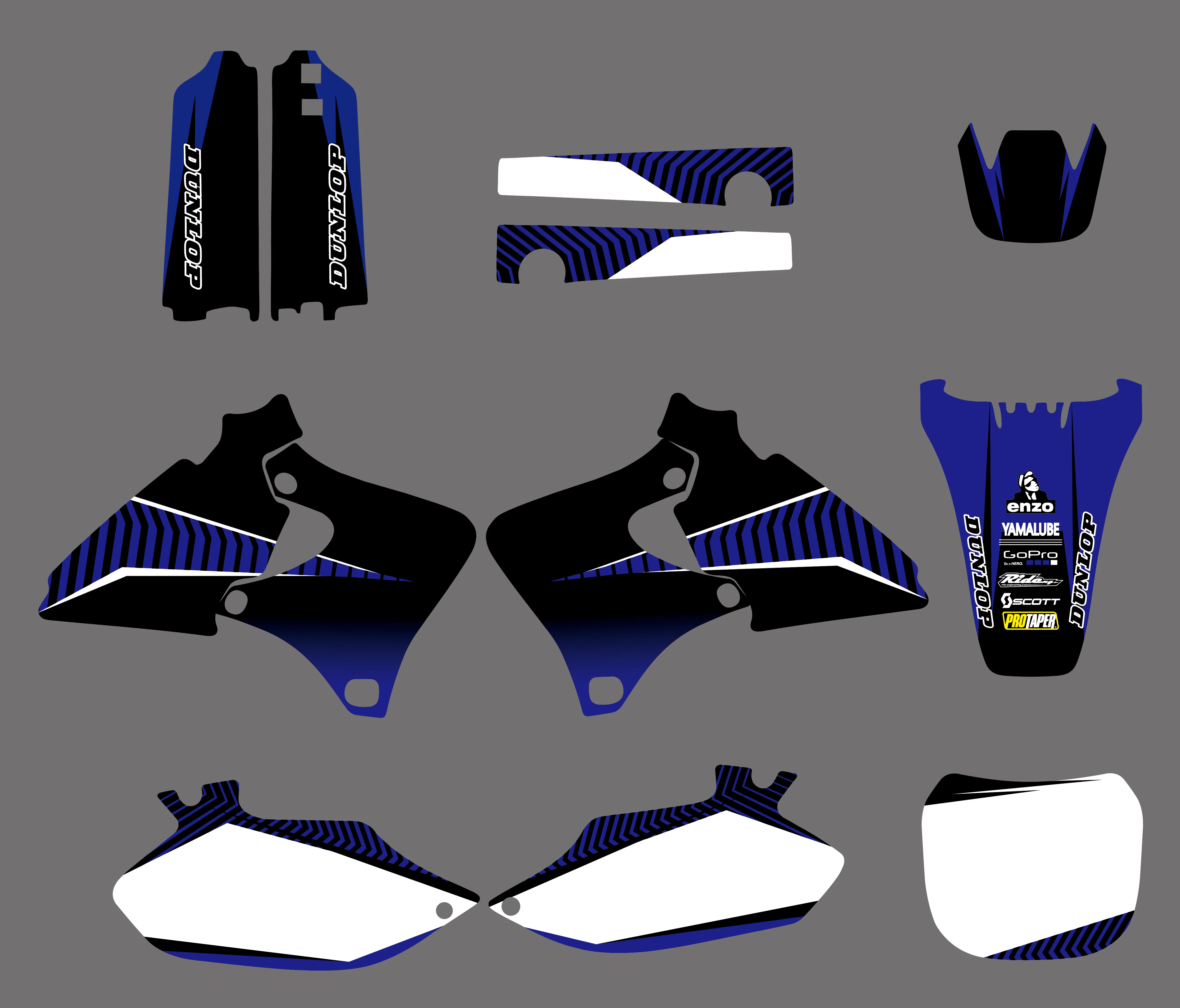 Graphics & Backgrounds Decals Stickers Kits For Yamaha 4 Strokes Yz250f ...