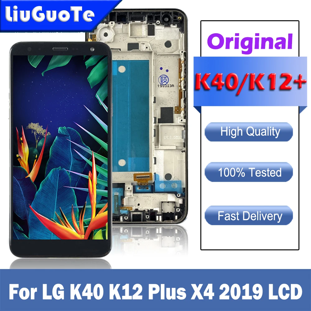 Original LCD For LG K40 K12+ K12 Plus X4 2019 X420EM X420HM X420N LCD Display Touch Screen ...