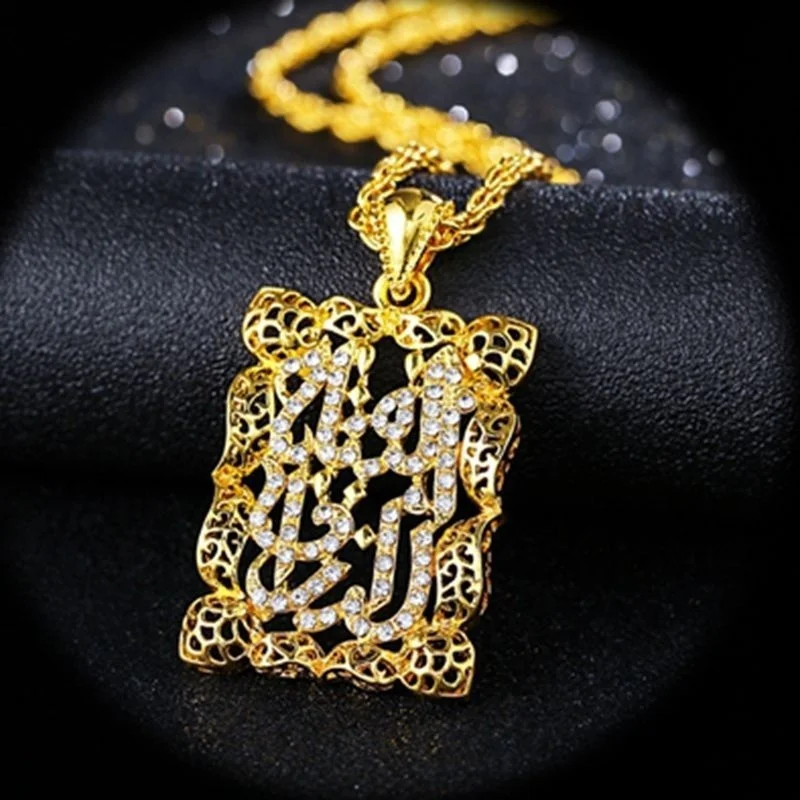 New-Arab-Islamic-Style-Pendant-Necklace-for-Women-Sweater-Chain-Muslim ...