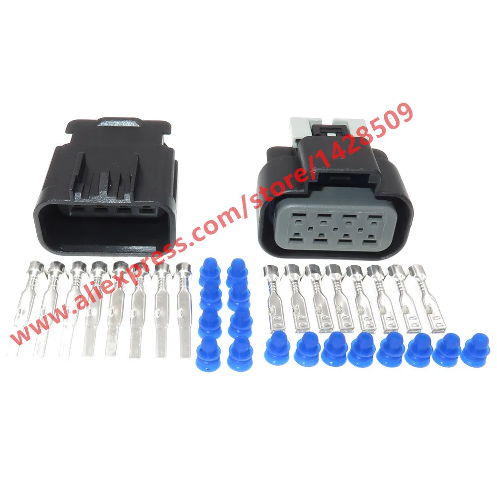 20 Sets 8 Pin conector impermeable faro Cable de Cable hembra macho ...