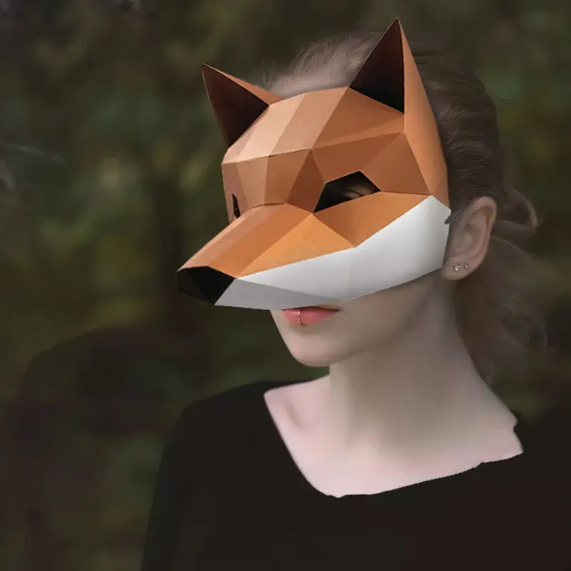 Diy Fox Mask Paper