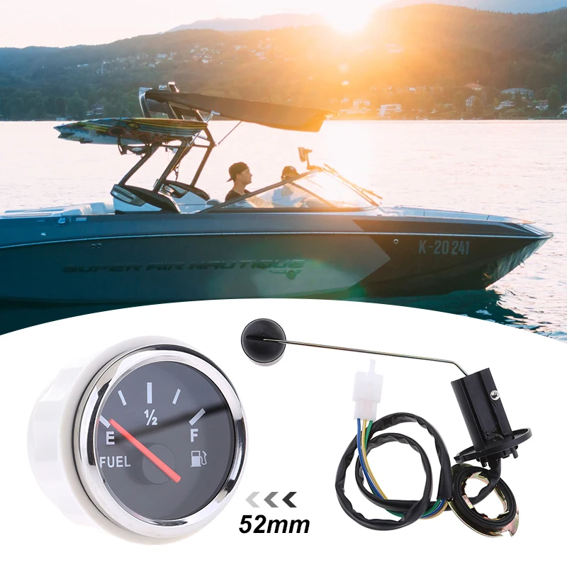 1 Set 12V Car Boat Fuel Level Gauge Meter Fuel Sensor Sender Unit Kit ...