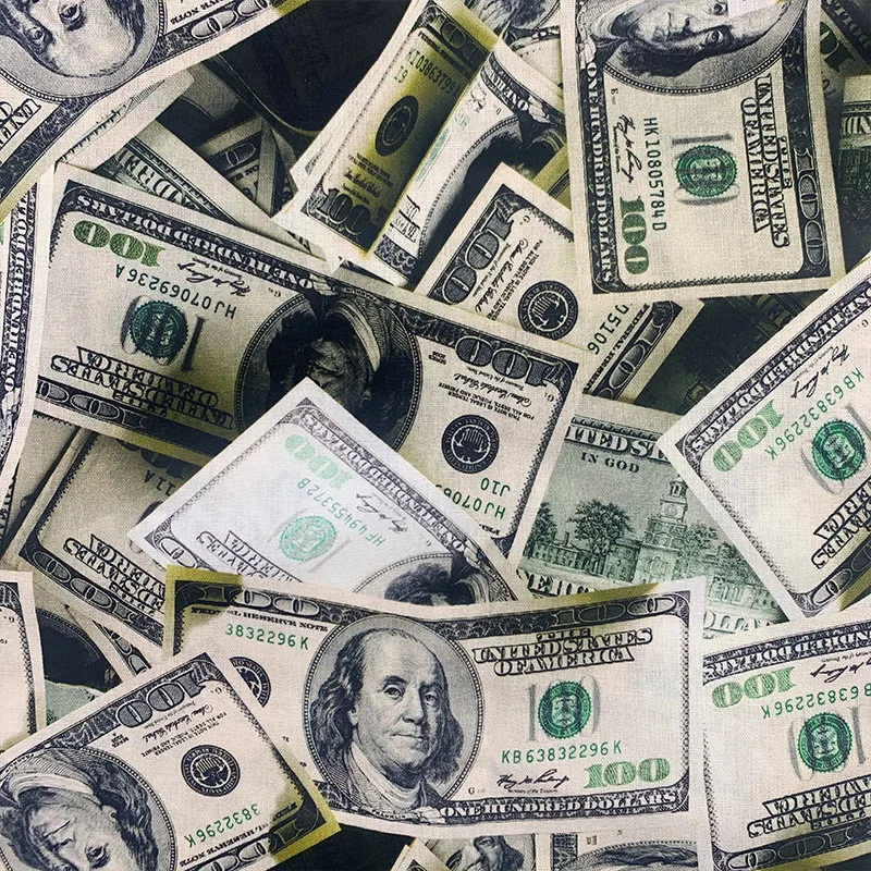 Doll Making Doll & Model Making 100% Cotton Money Money Cash Fabric ...