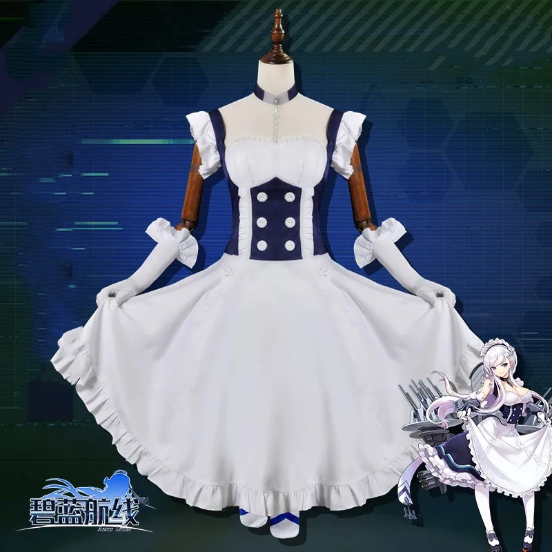 Azur Lane Belfast Cosplay Costume Cos Cosplay Halloween Party High ...