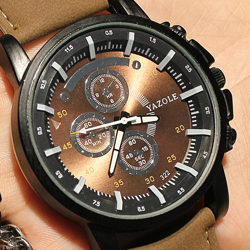 2022-Yazole-Watches-Men-Sports-Big-Watches-Decorative-Dial-Brown ...