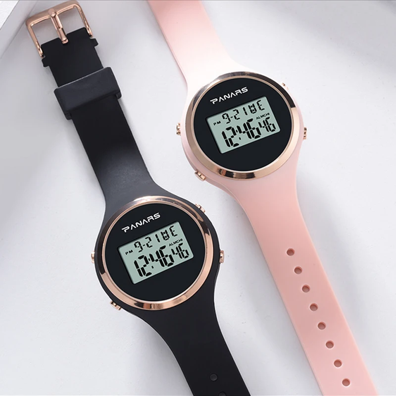Relojes digitales de moda para mujer, reloj electrónico de cuarzo Led ...