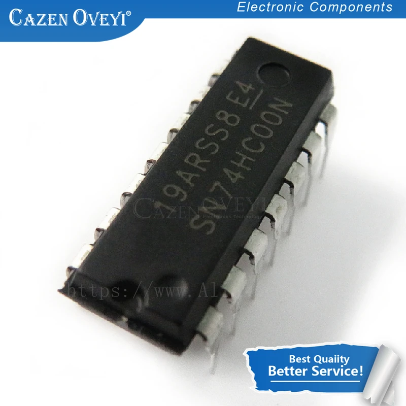 10 unids/lote SN74HC00N 74HC00 SN74HC00 DIP-14 puertas Quad 2-entrada nuevo original en Stock