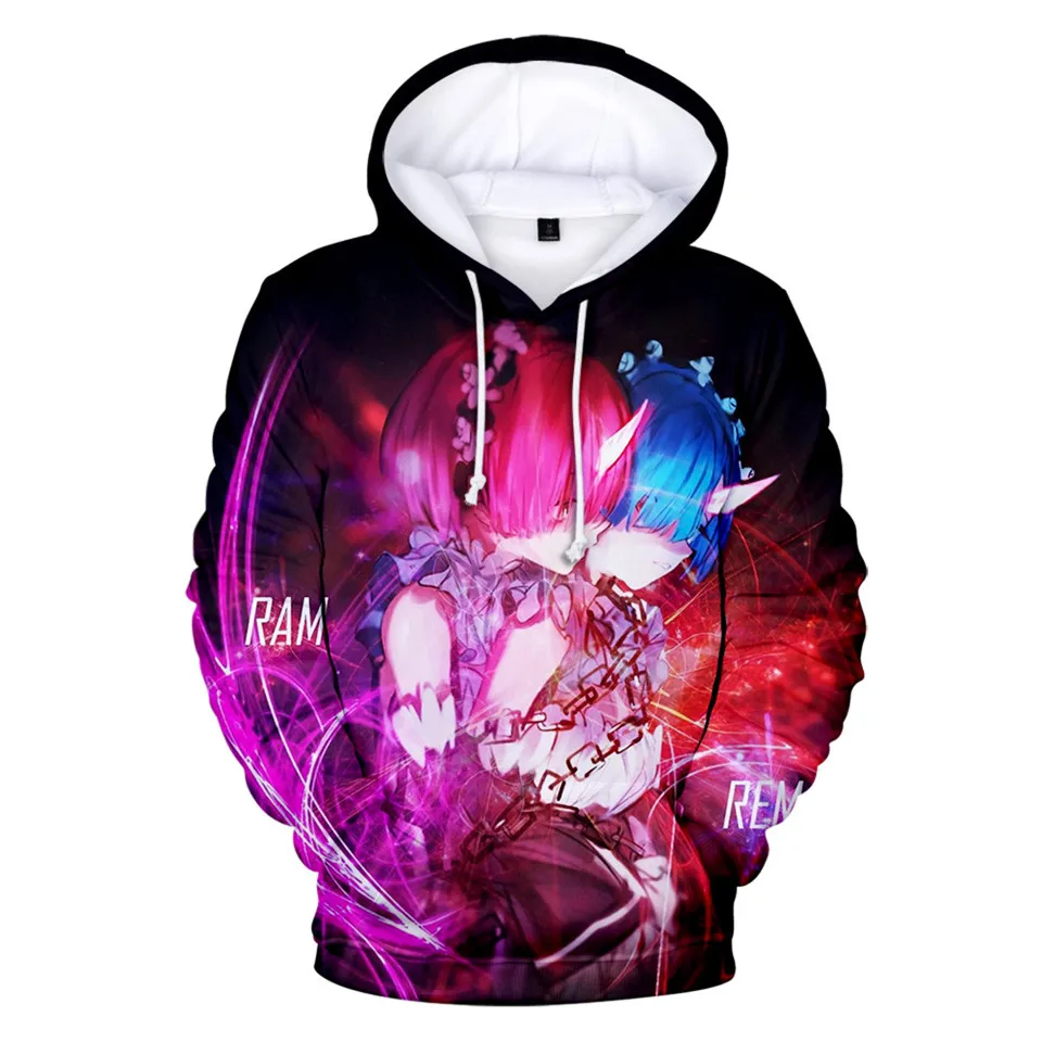 Zero Hoodie Rem Ram | Zero Rem Sweatshirt | Men Hoodies Zero | Zero ...