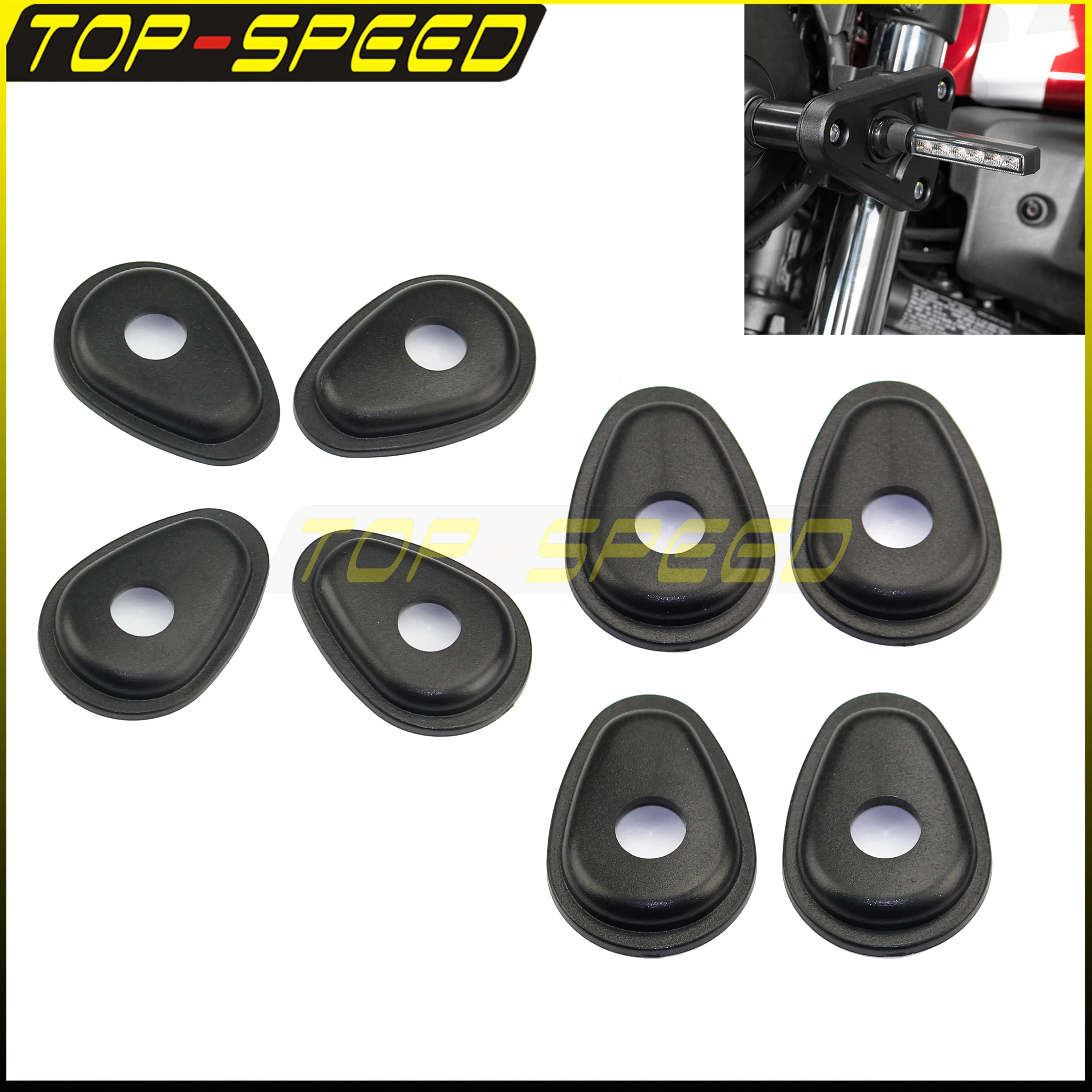 Motorcycle Turn Signal Adapter Spacer Plate Kit Indicator Blinker ...