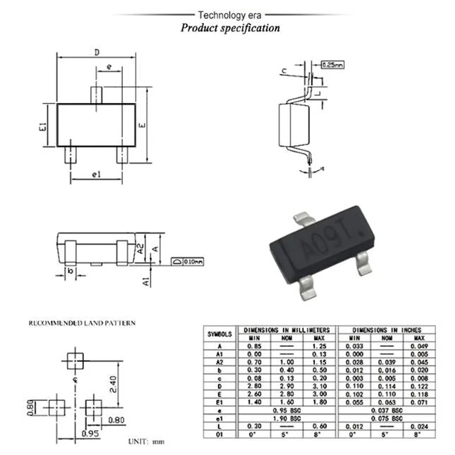 Ao3400 A09t MDD Mosfet Ao3400 SMD TRANSISTORS, For Industrial,