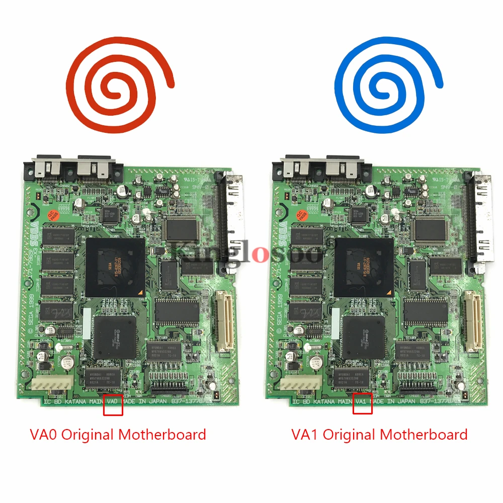 Sega Dreamcast DC Game Console Motherboard VA0 VA1 Main Board Replacement
