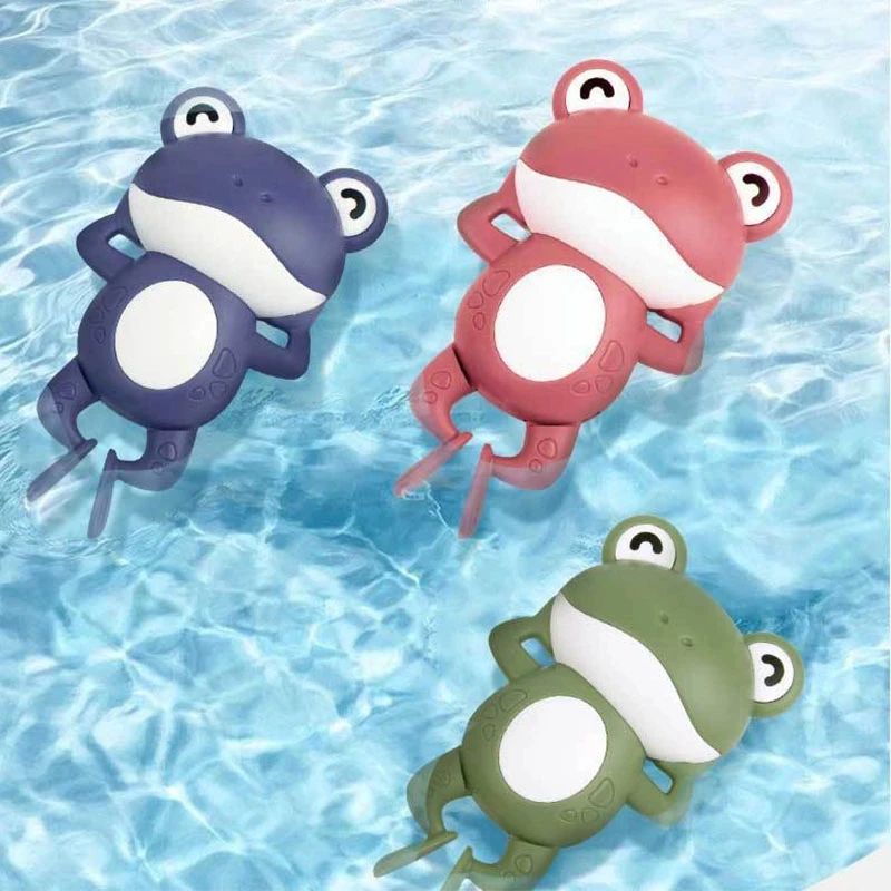 Baby Swimming Water Toy Frogs Clockwork Toy Baby Bath Toys For Children ...