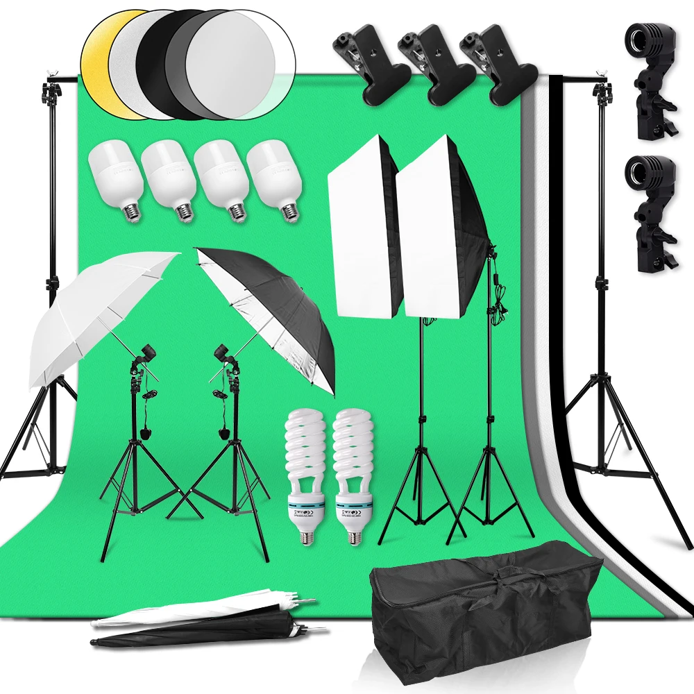 2x3m quadro de fundo 4 pçs backdrops fotografia photo studio softbox ...