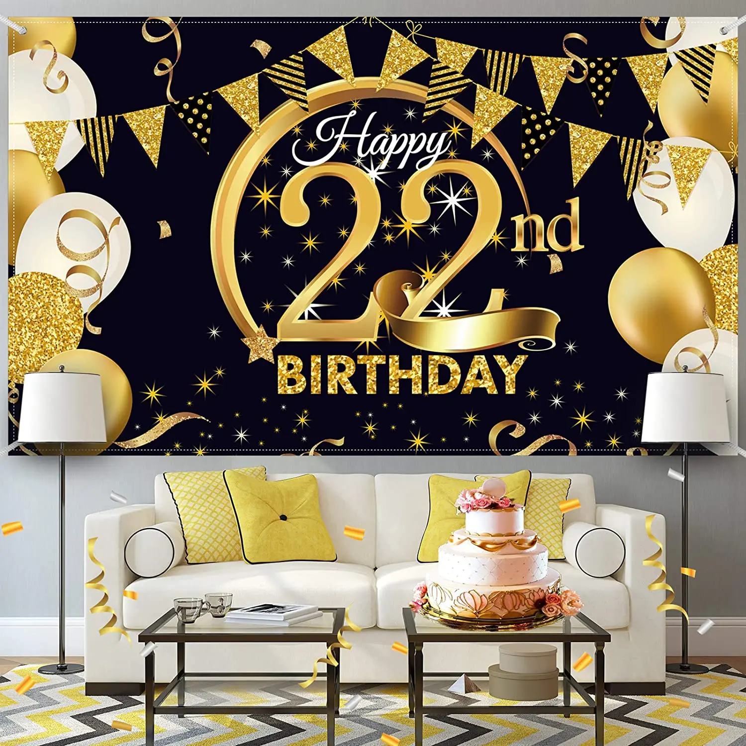 Cute and colorful Happy 22nd birthday background images and gifs for ...