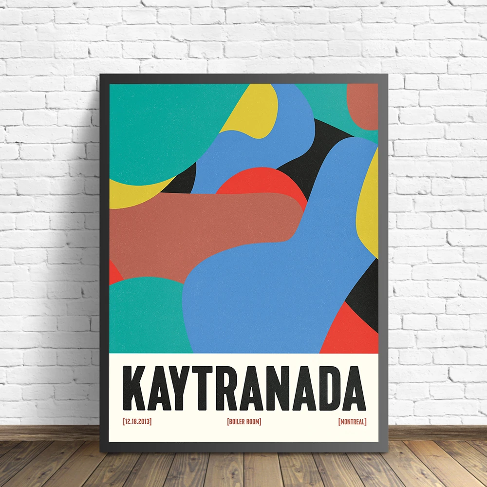 Kaytranada Gig Poster Music Canvas Painting Colorful Posters and Prints ...