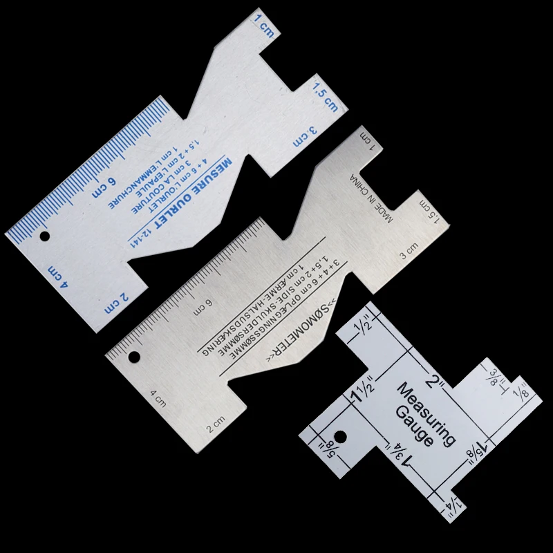 patchwork thickness ruler Clothing tailor design with ruler metal ...