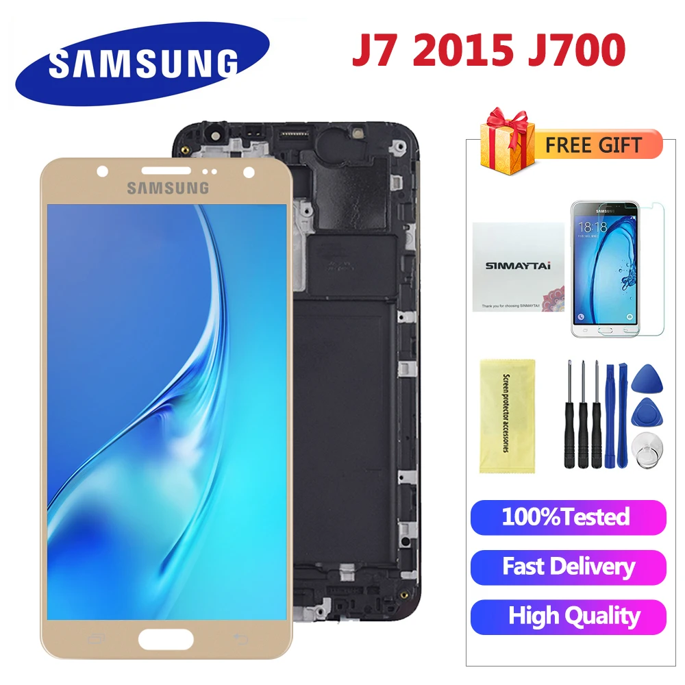 TFT J700 ЖК-дисплей для samsung J7 J700 SM-J700F J700M J700H/DS ЖК ...