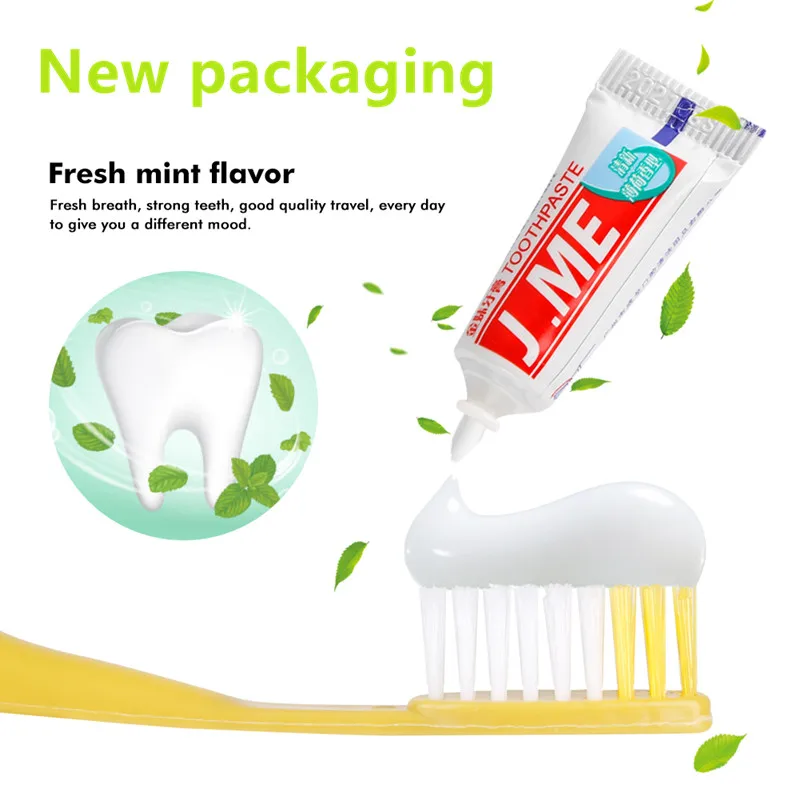 Disposable Travel Toothbrush Toothpaste | Travel Size Toothbrush ...