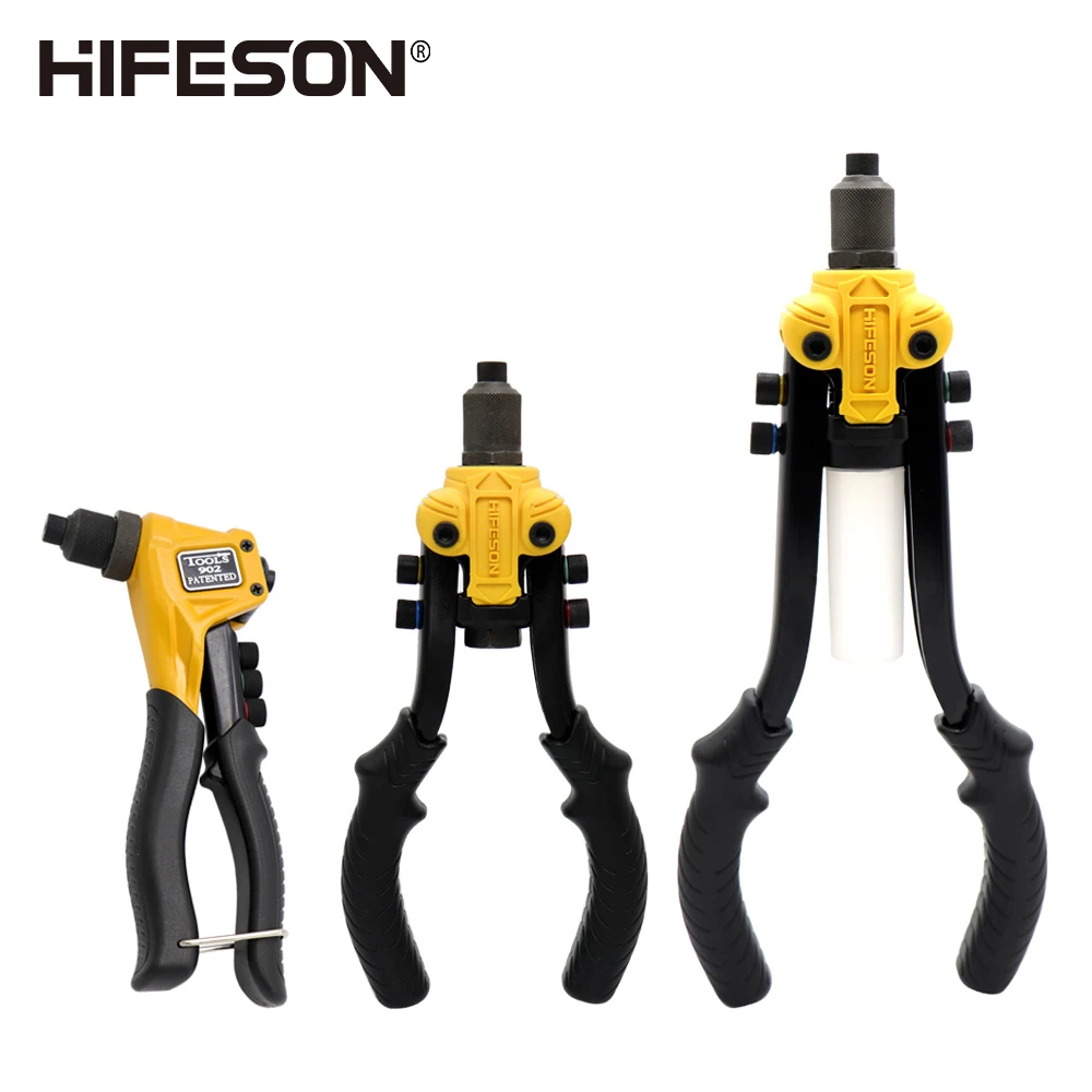 HIFESON Riveter Gun Hand Riveting Kit Nail Gun Household Repair Tools ...