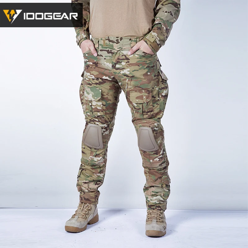 Idogear Gen2 Combat Pants W/ Knee Pads Bdu Airsoft Tactical Trousers ...