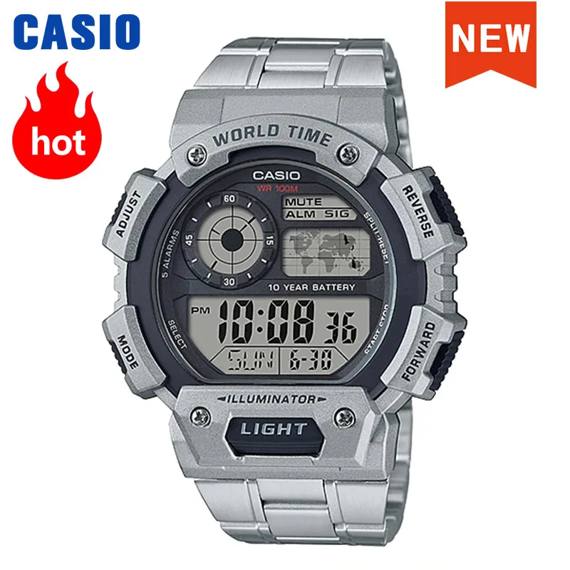 Casio relógio masculino marca superior luxo led digital 100 metros à prova dwaterproof água ...
