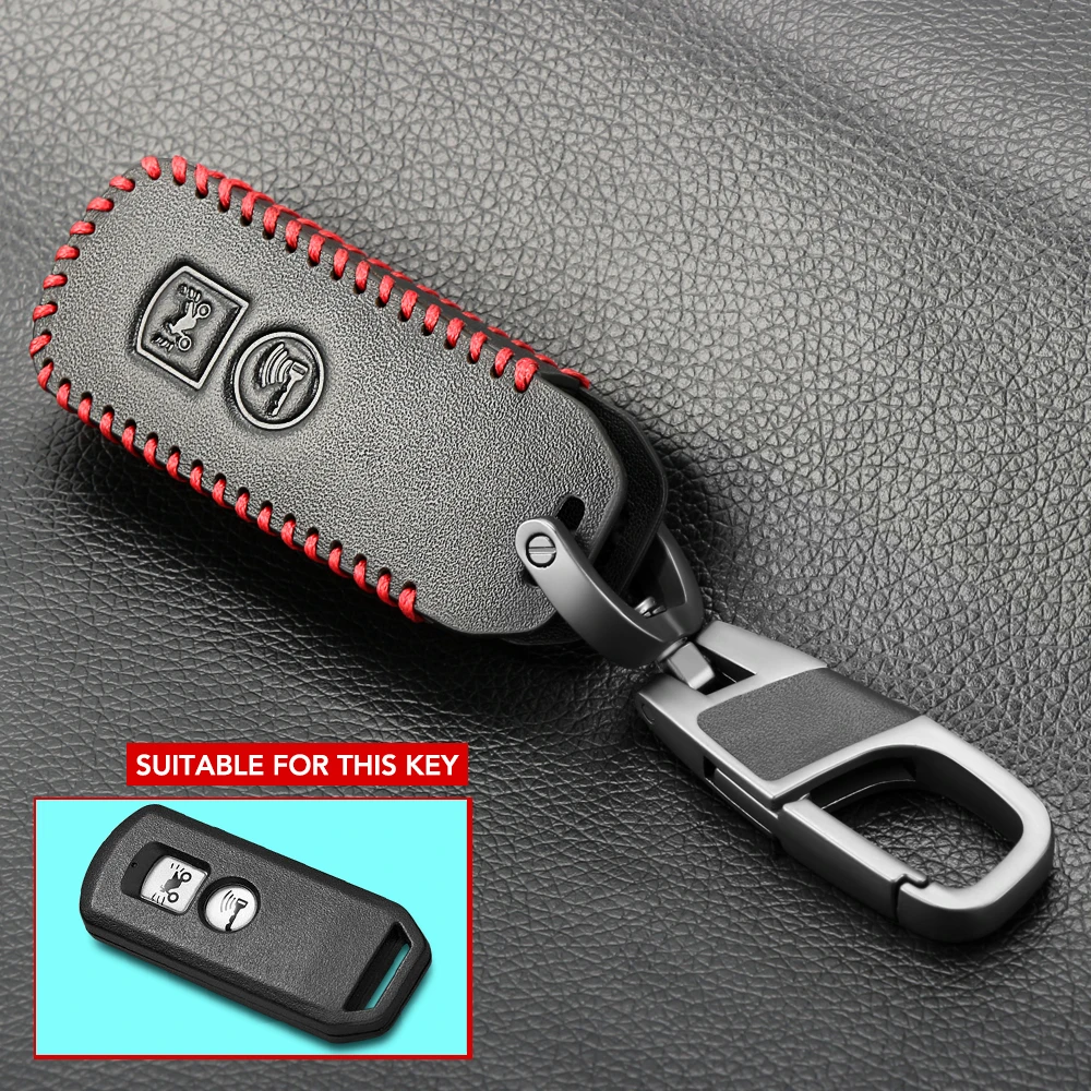 Leather Remote Control Key Case Cover For Honda Pcx 150 Hybrid X-adv ...