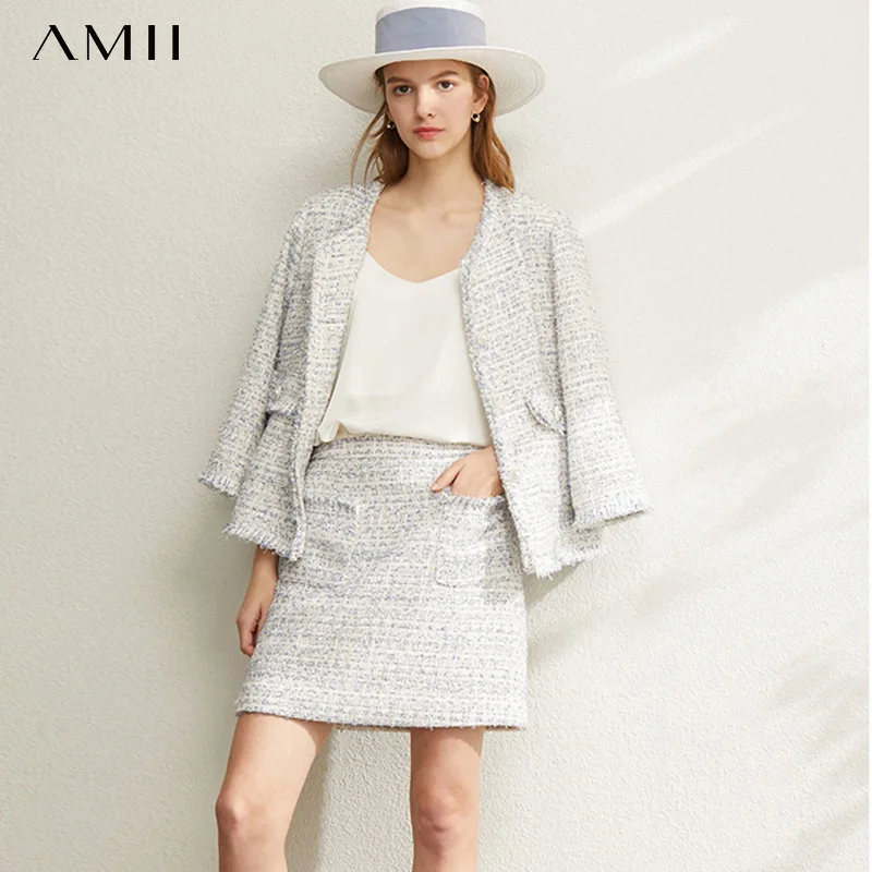 Amii Office Lady Elegant Sold Separately Spring Women Sweet Jacket High ...