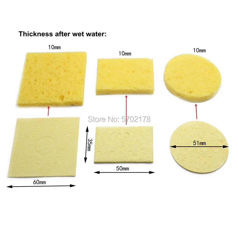 Hot-New-10pcs-High-Temperature-Resistant-Heatstable-Solder-Thick-Sponge ...