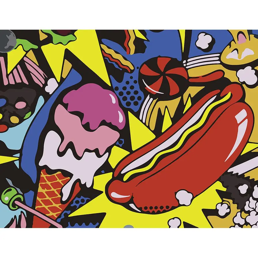 Pop Art Food Painting