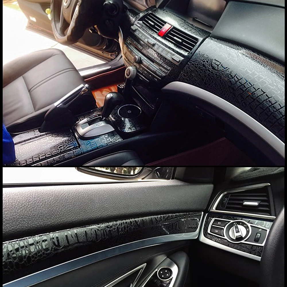 Automotive Interior Stickers Car Sticker Wrap Film Simulation Crocodile ...