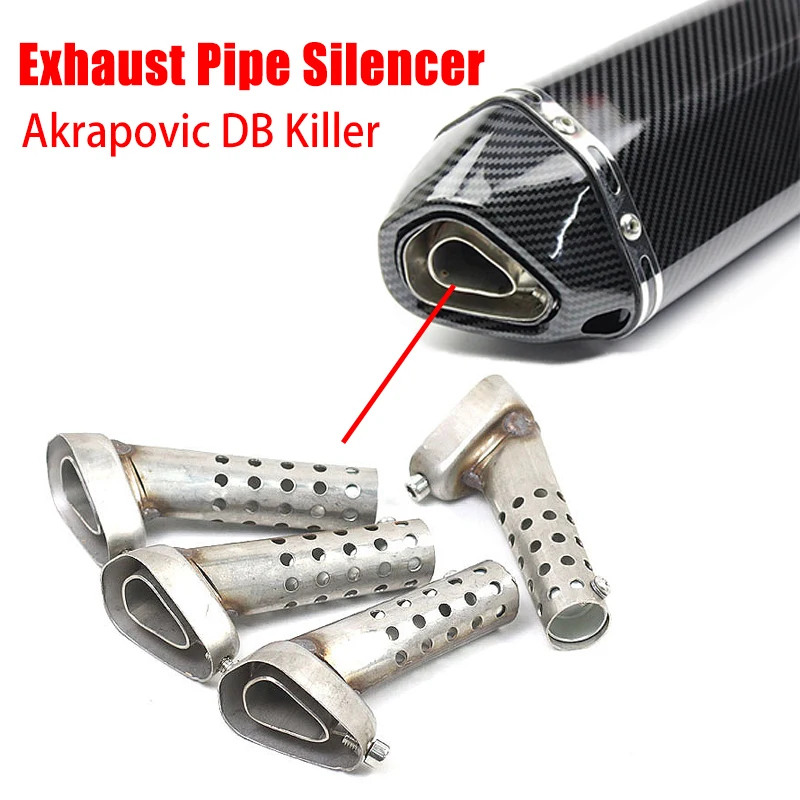 Motocicleta-Exhaust-Pipe-Silencer-Silencer-DB-Killer-para-Akrapovic ...