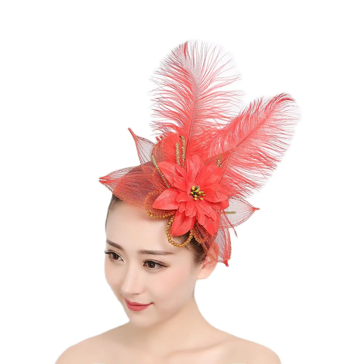 Dance Headdress Performance Head Flower Stage Performance Headpiece ...