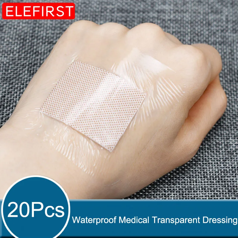20Pcs-Pack-Waterproof-Band-Aid-Wound-Dressing-Medical-Transparent ...
