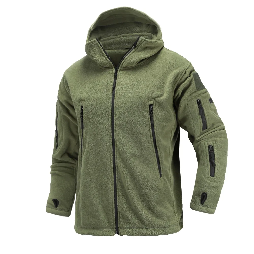 Hunting Hiking US Military Winter Thermal Fleece Tactical Jacket ...
