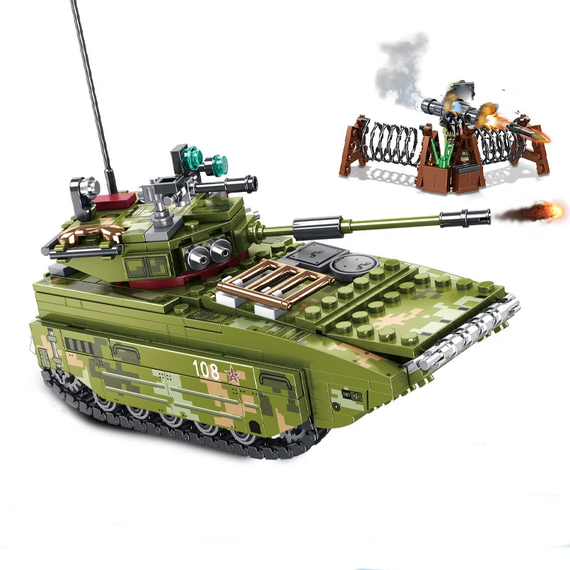 SEMBO 105564 324 stücke Military Tank kampfpanzer Serie Waffe ww2 ...